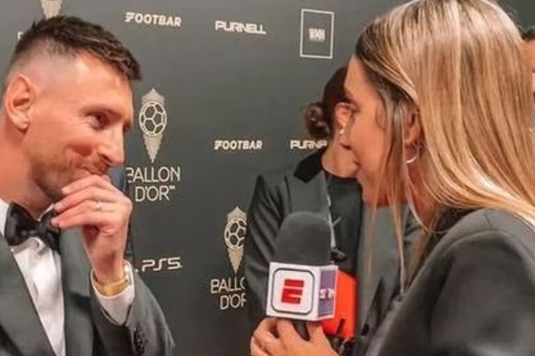 En redes se hizo viral el momento en el que Messi le hace “ojitos ...